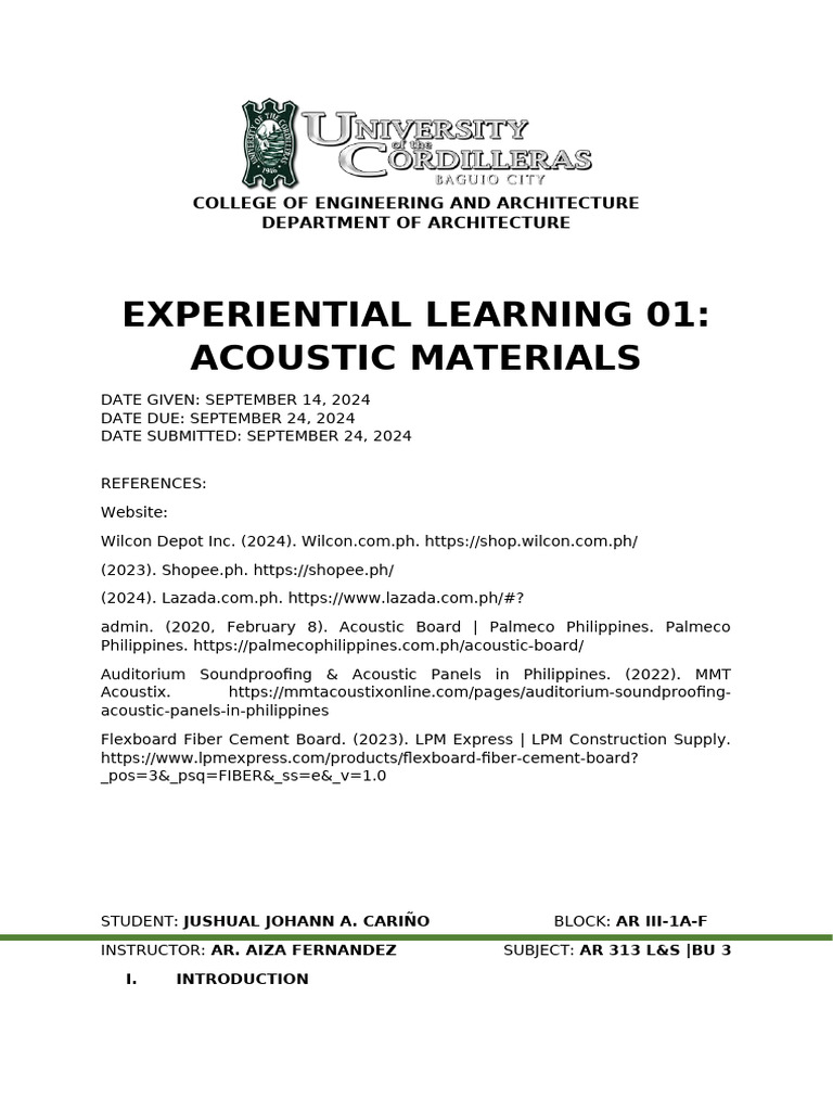 Bu3 Experiential Learning | PDF
