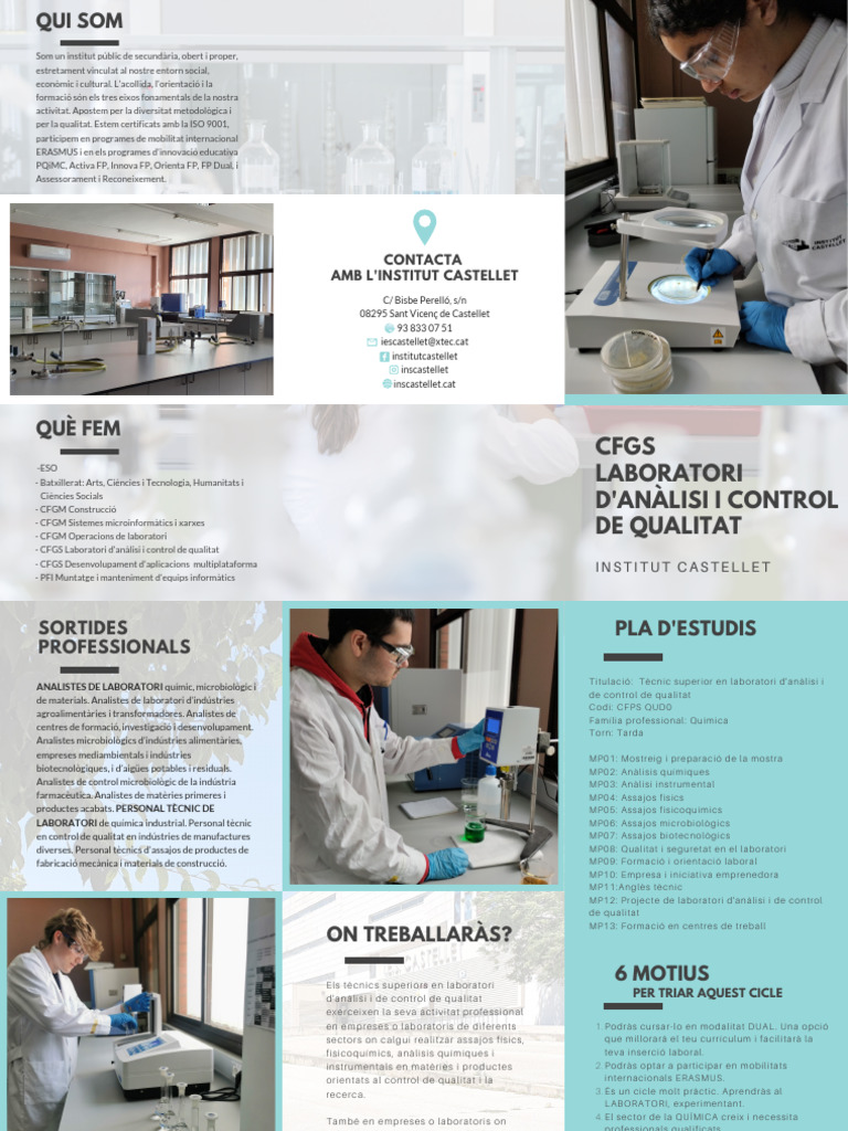 Tríptic CFGS LACQ (2023-2024) | PDF