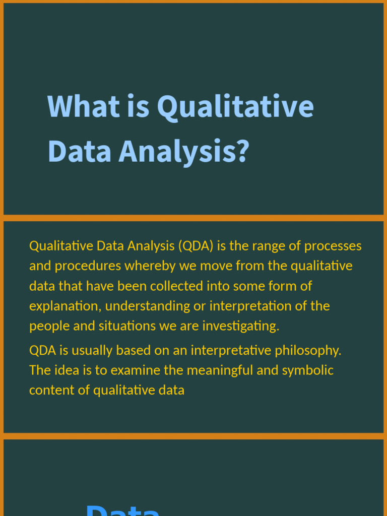 Qualitative Data Analysis Dave B. Juarez | PDF