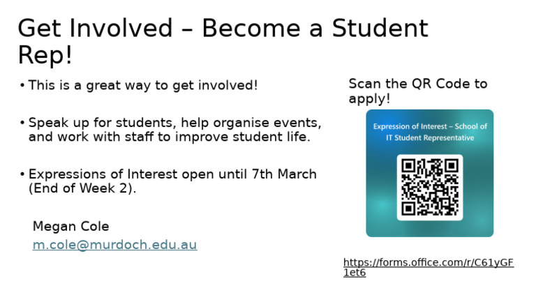 Student Rep Slide | PDF
