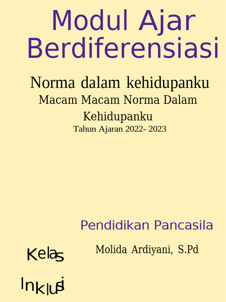 Modul Ajar Kak Ika | PDF