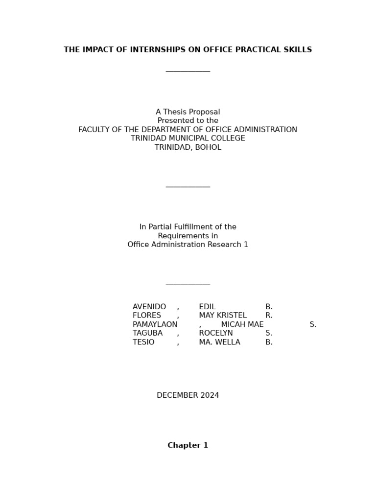 TMC BSOA Thesis 2 Tesio Edited | PDF | Survey Methodology | Job ...