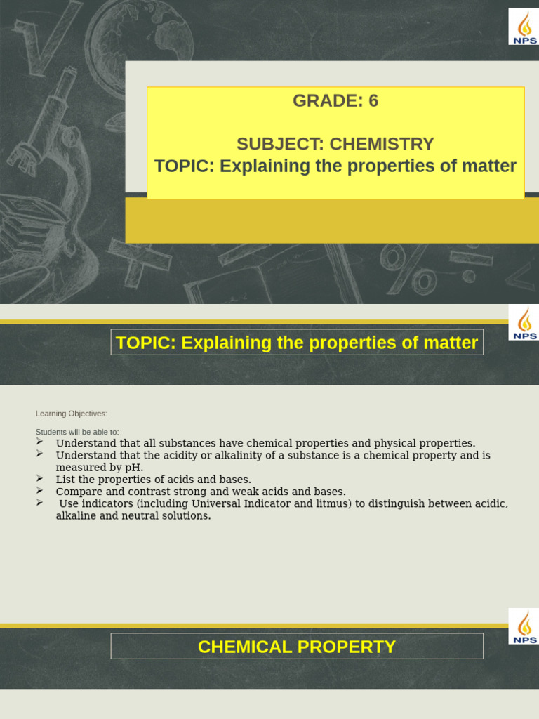 Properties of Matter: Acids and Bases | PDF | Ph | Acid
