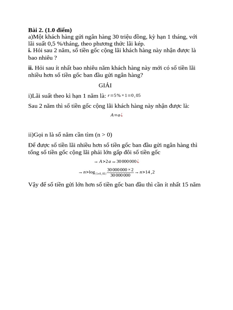 Bài 2. (1.0 điểm) | PDF
