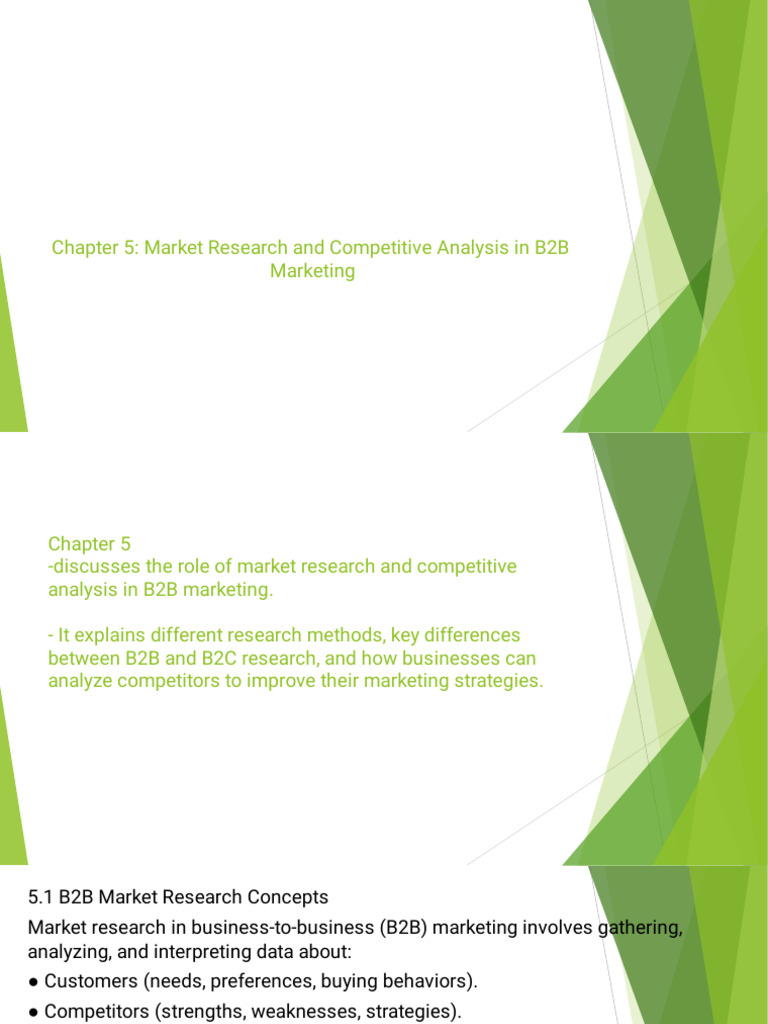 B2B Market Research & Competitive Analysis | PDF | Marketing ...