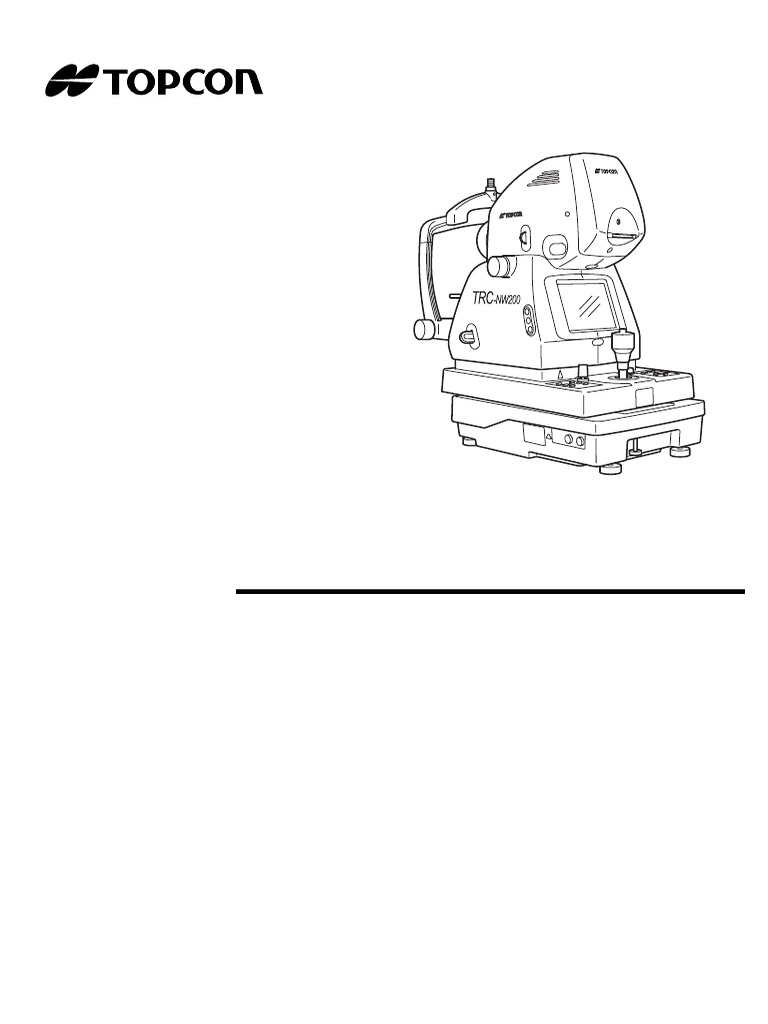 Topcon Nw 200 User Manual | PDF | Computer Monitor | Electrical Connector