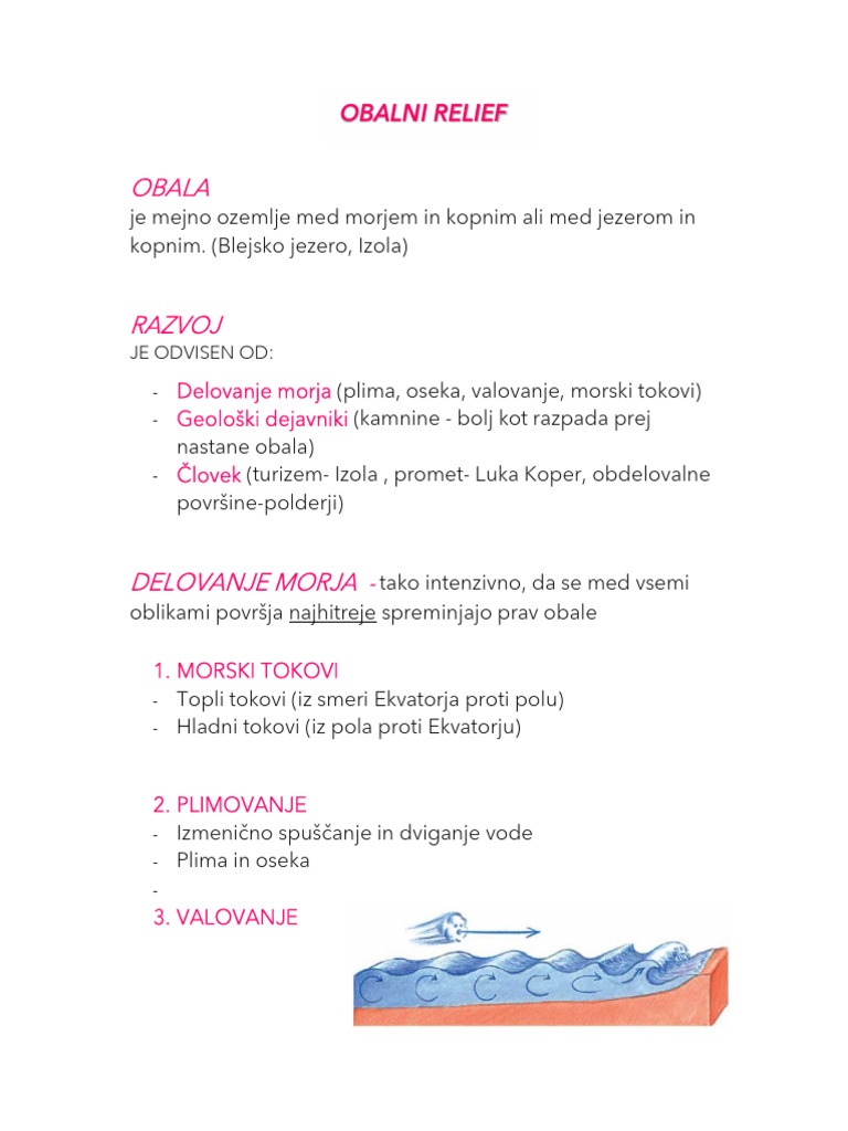 Obalni Relief | PDF