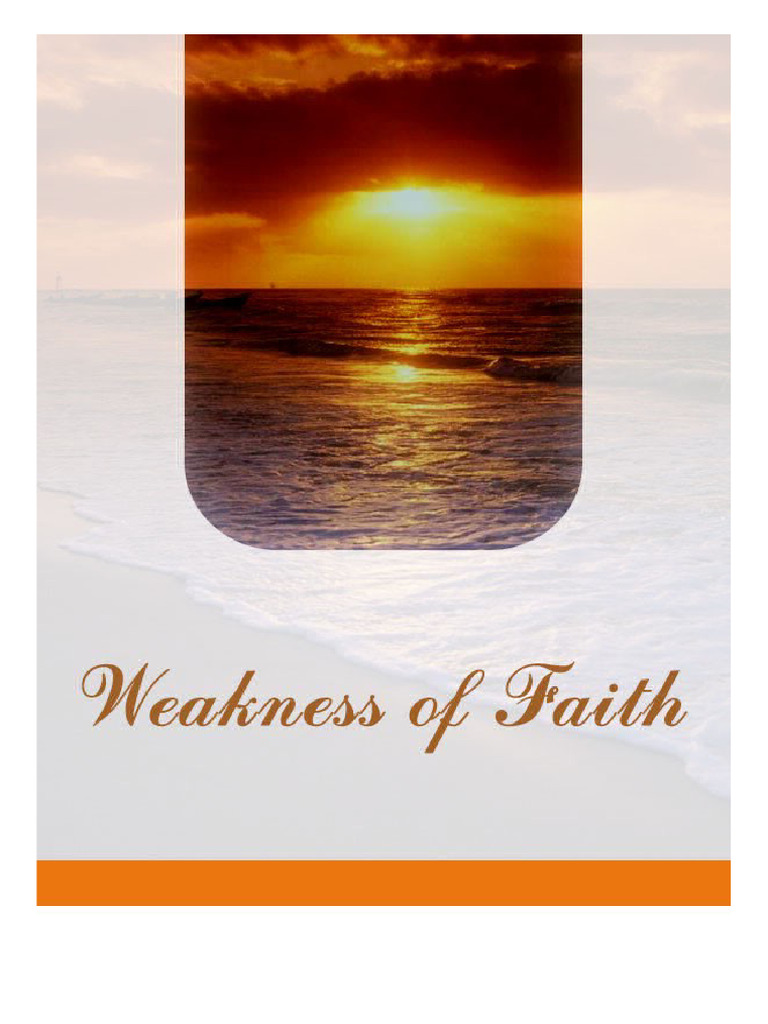 Weakness of Faith | PDF | Muhammad | Prophets And Messengers In Islam