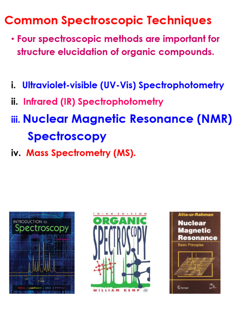 NMR Spectroscopy Introduction-86 Slides-18.12.2024 | PDF | Proton ...