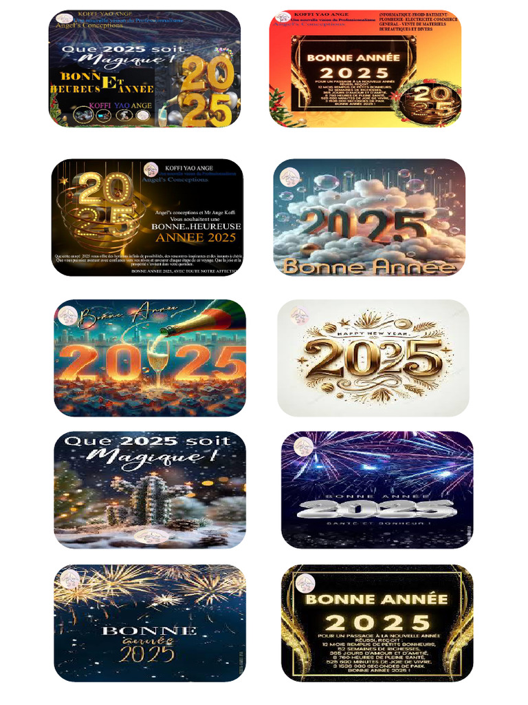 Bonne Et Heureuse Annee 2025 | PDF