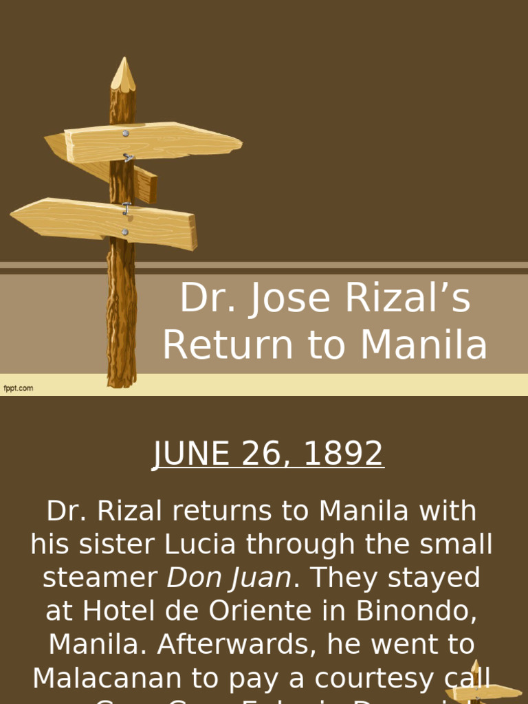 Rizal's 1892 Manila Return & La Liga | PDF | Philippines–Spain ...