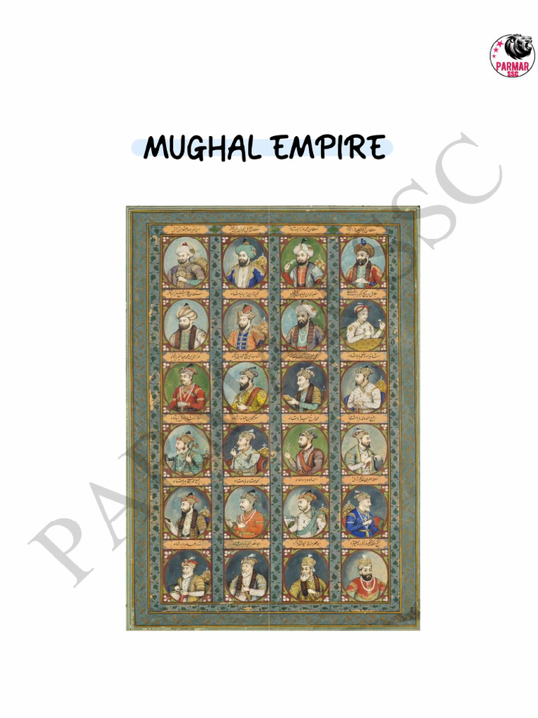 Medieval History Lec 4 Mughal Empire Part - 1 English Notes | PDF