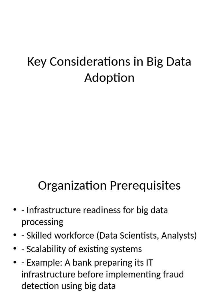 Big Data Adoption Presentation | PDF | Big Data | Cloud Computing