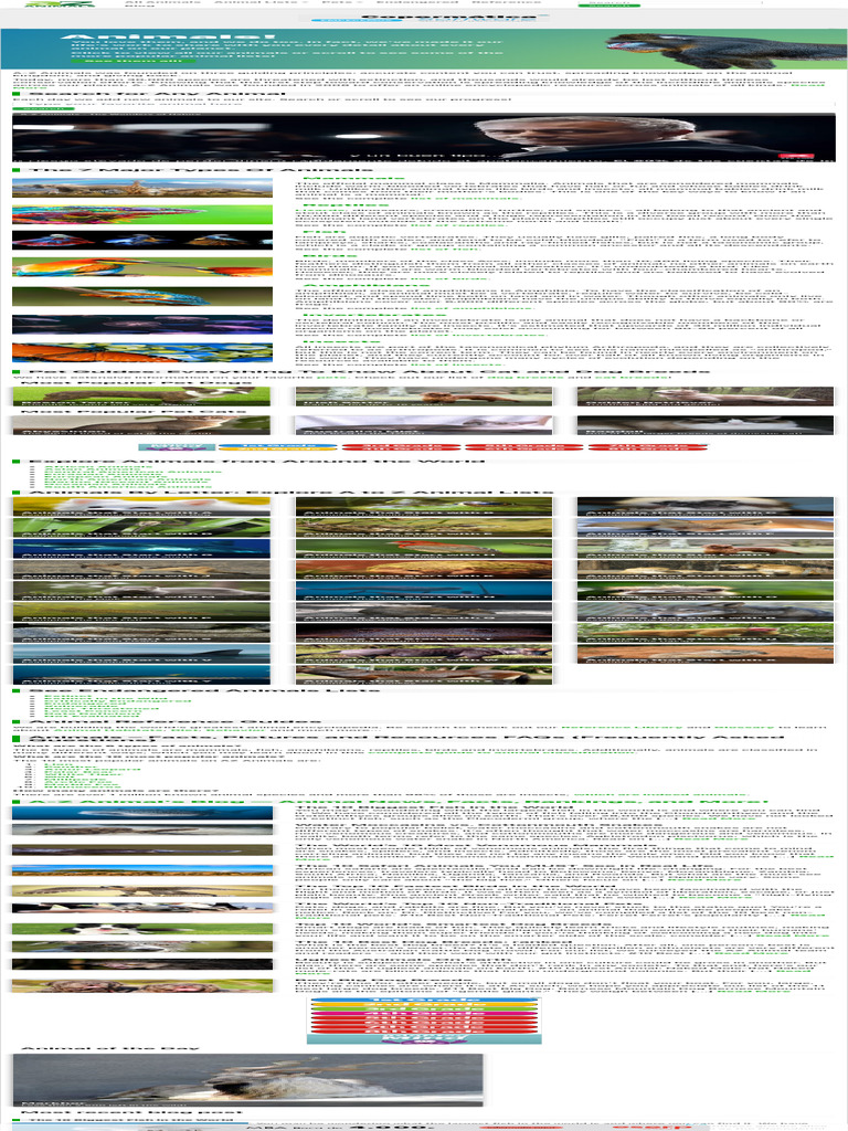 Animals - Facts, Pictures and Resources AZ Animals | PDF | Amphibian ...