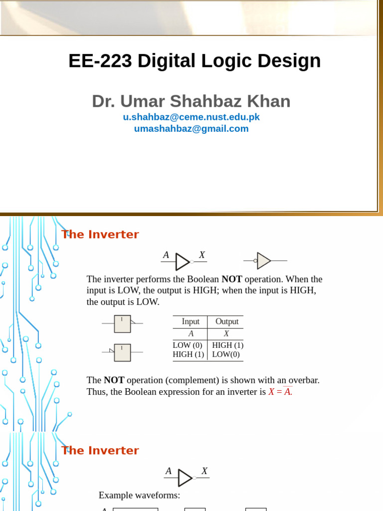 Lec 2 DLD_Week 3 By Sir Umer Shahbaz | PDF | Logic Gate | Electronic Design