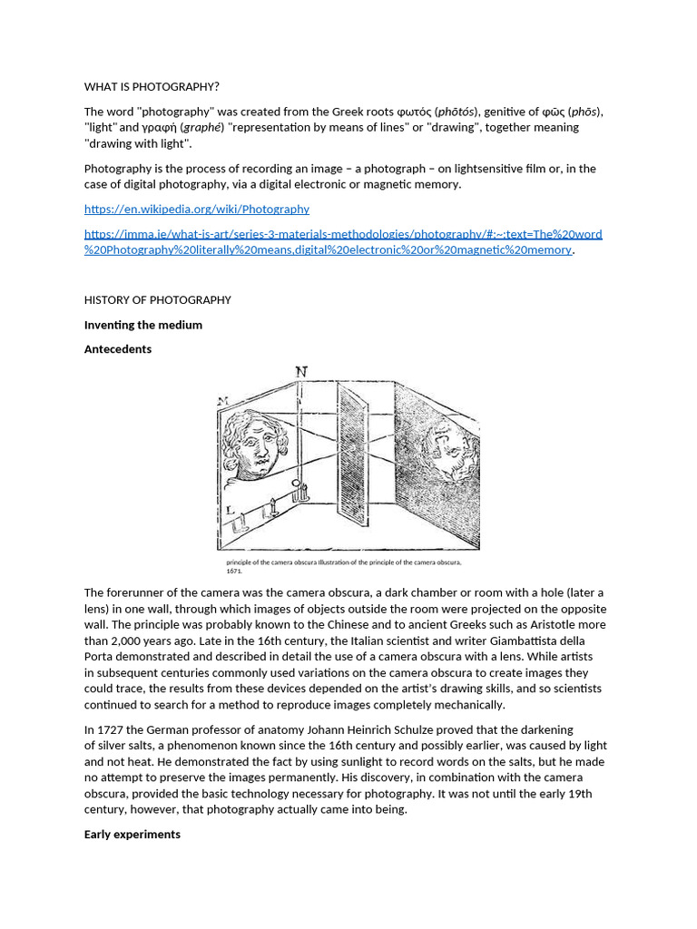 PHOTOGRAPHY RESEARCH | PDF | Imaging