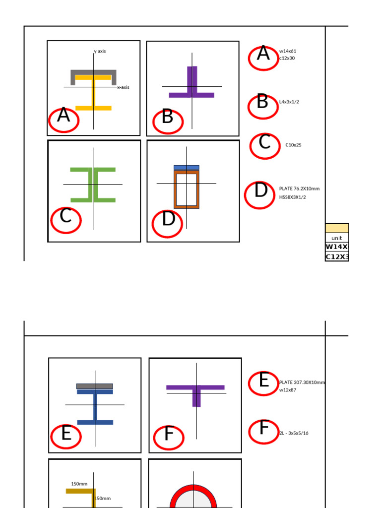 Column Cross Section | PDF