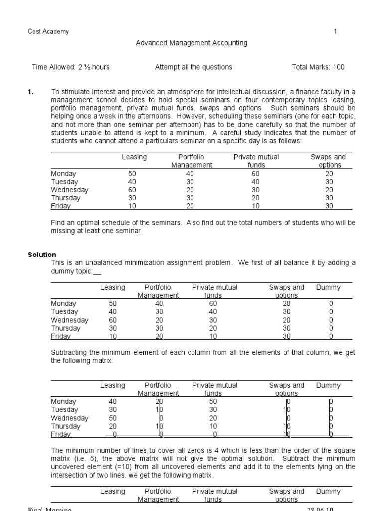 177 Studymat 2 Final Morning Solution | PDF | Labour Economics | Prices