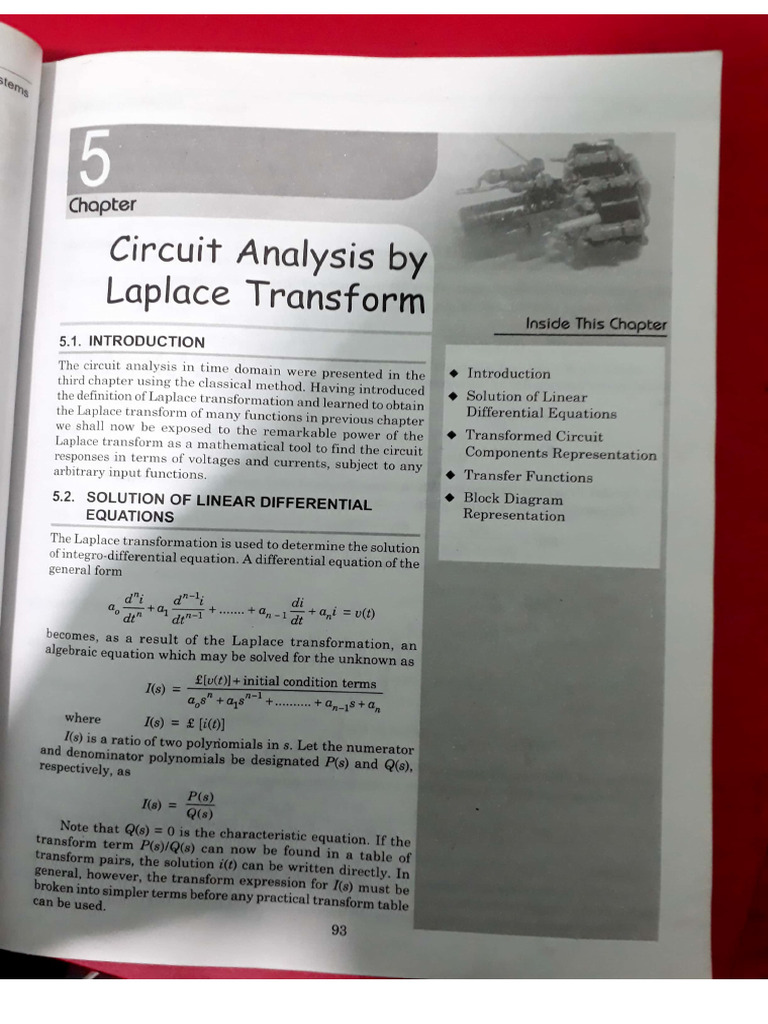 Circuit Analysis by Laplace Transform (K.M. Soni) | PDF