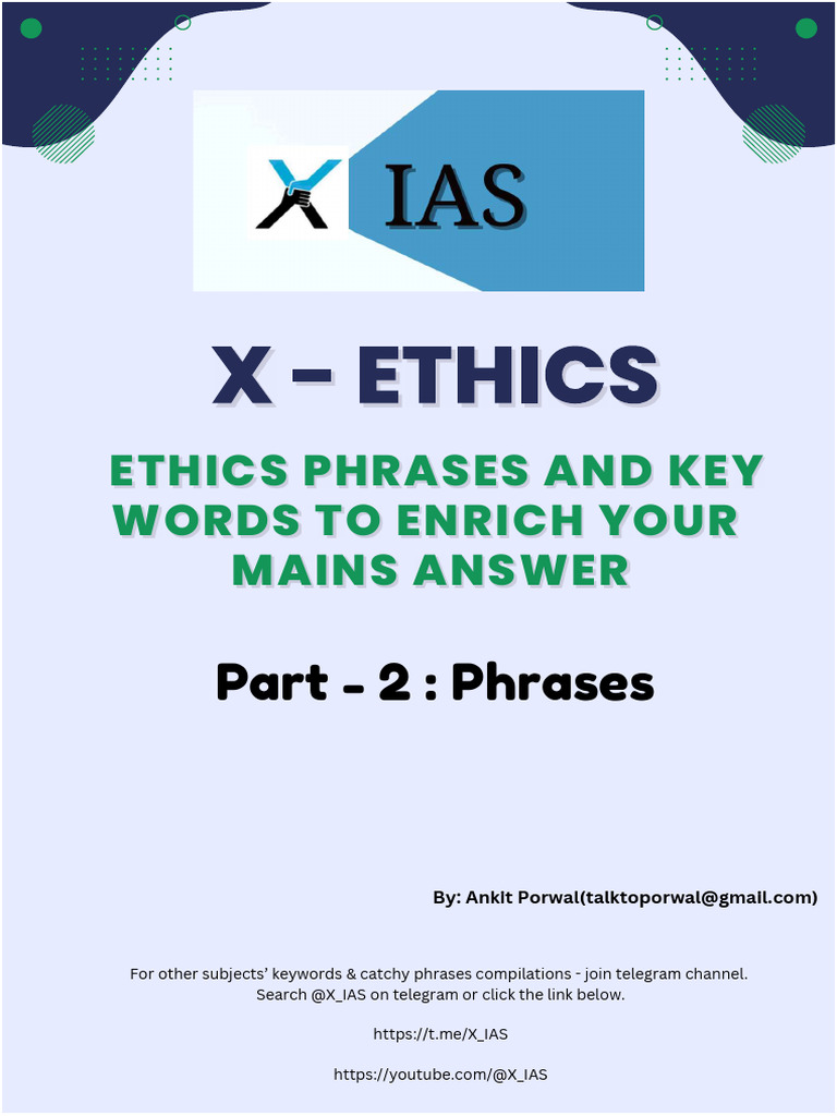 Ethics Phrases 5a2b905e 39ff 4c33 Aa90 F5c32af41e32 | PDF | Governance ...