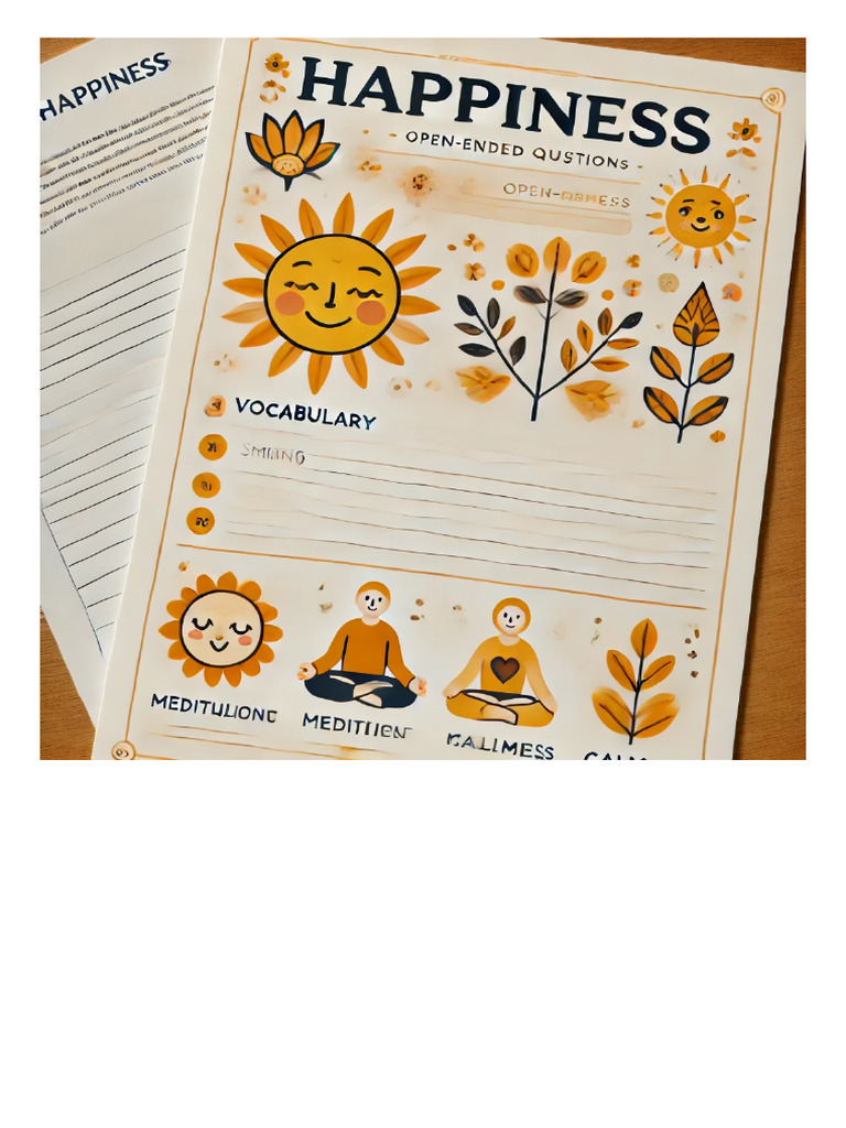 Happiness Lesson Sheet Corrected | PDF