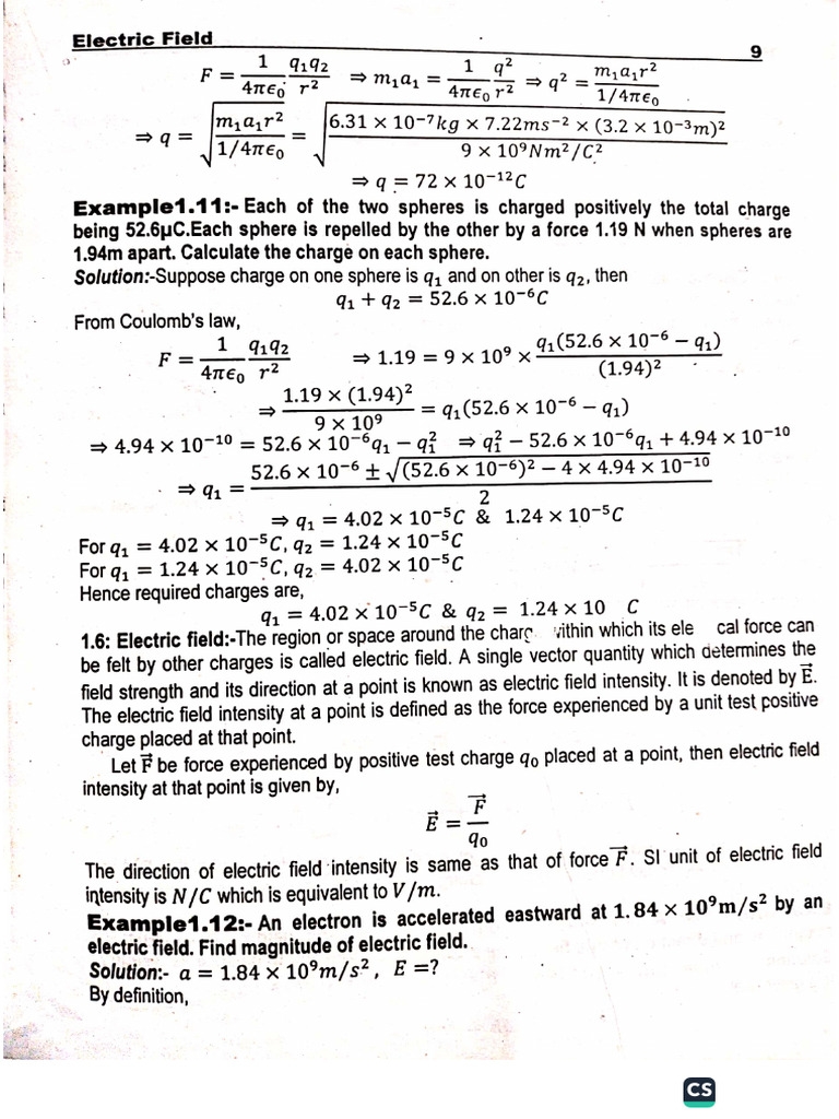 Reference Numericals of Electrostatics and Magnetism | PDF