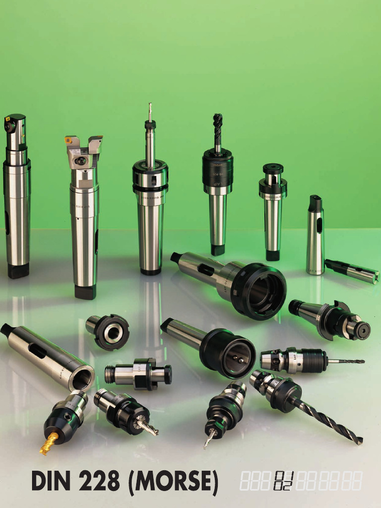 Morse Taper Sizes and DIN 228 Standards | PDF | Tools | Metalworking