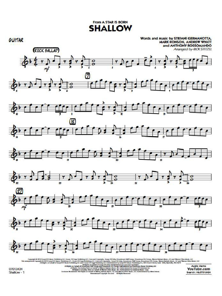 Shallow - Guitarra | PDF