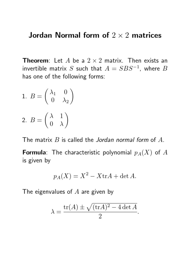Jordan | PDF | Eigenvalues And Eigenvectors | Operator Theory