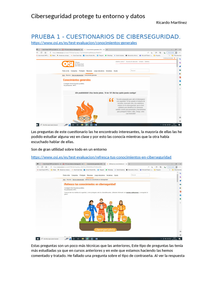 Cuestionarios y Pruebas de Ciberseguridad | PDF | La seguridad ...