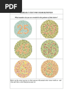 Ishihara 24 Plate Chart | PDF | Visual Impairment | Color