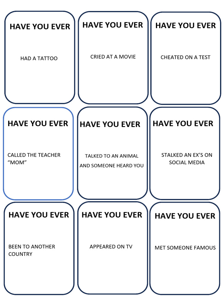 Have You Ever | PDF