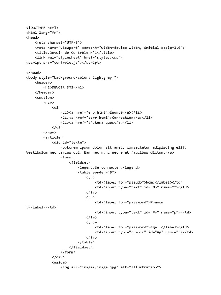 DOCTYPE html | PDF