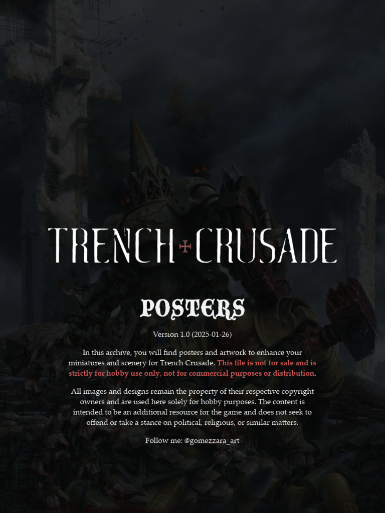 TrenchCrusade Posters v1.0 | PDF