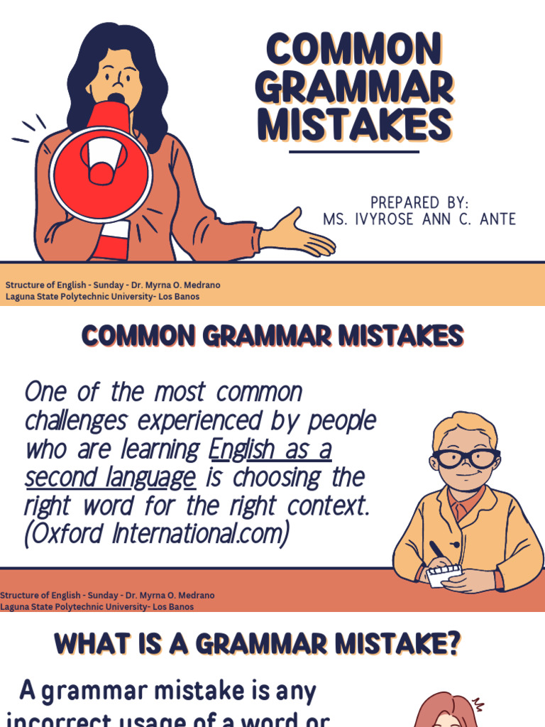 Ante Report Common Grammar Mistakes | PDF | Adverb | Adjective