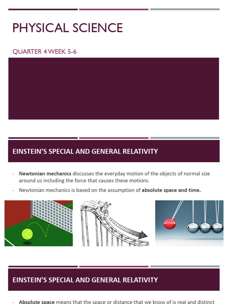 PhysicalScience Quarter4 Week5-6 | PDF | Special Relativity ...