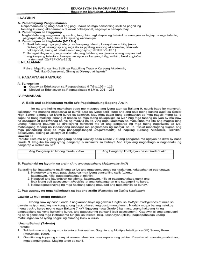QA_ESP-9_Q4_W1 (1)-DONE RODEL | PDF