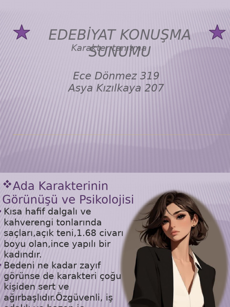 Edebi̇yat Konuşma Sunumu | PDF