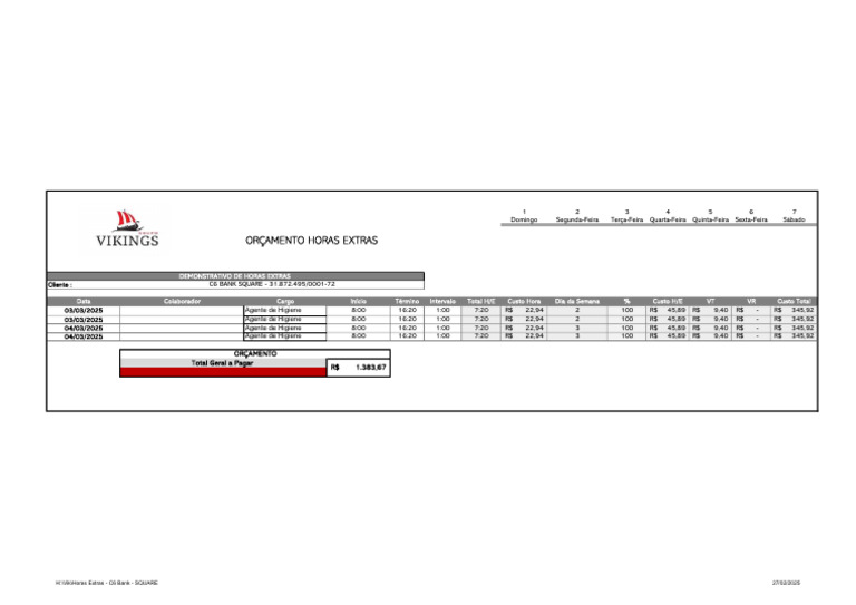 Demonstrativo C6 | PDF