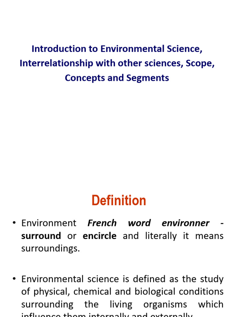 L. 1. Intro To Env Sciences | PDF | Earth | Crust (Geology)