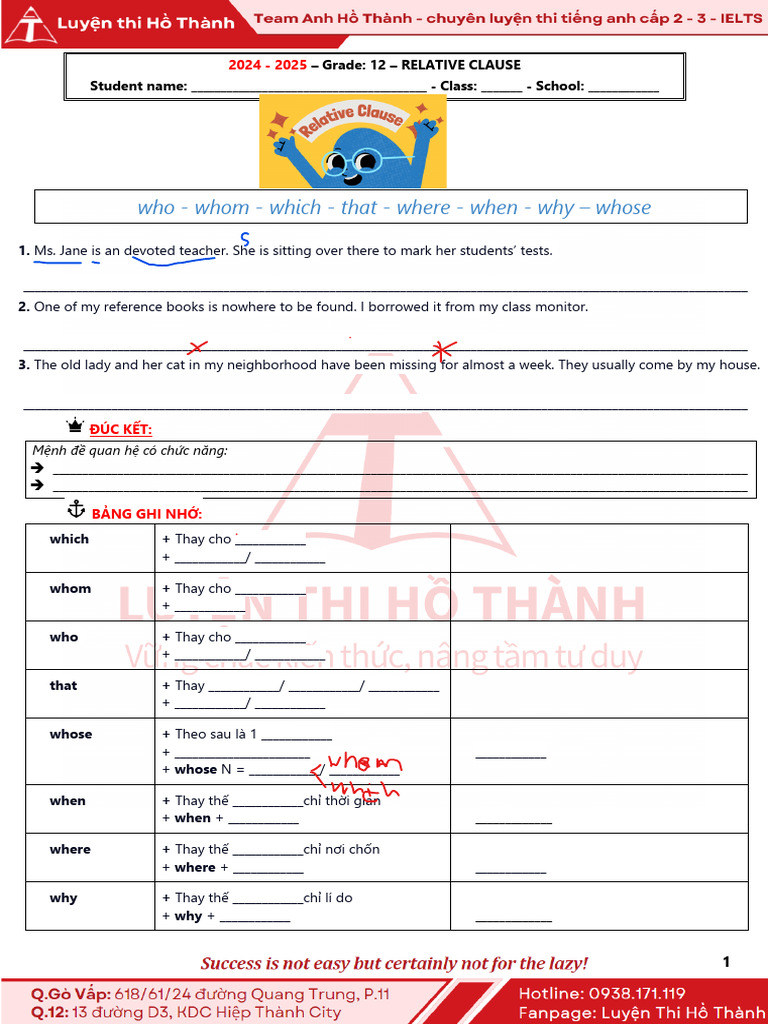 (g12 - Grammar) - Relative Clause | PDF