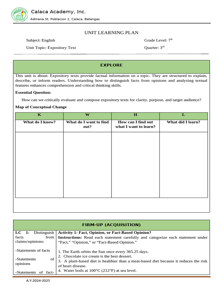 G7 - 3rd QUARTER LEARNING PLAN | PDF | Frog | Propaganda