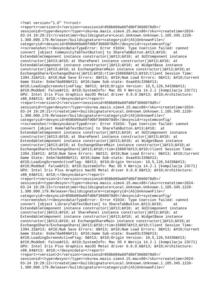 lastUIException 63846991988 | PDF | Mac Os | Graphics Processing Unit