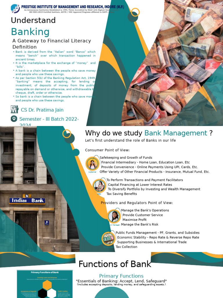Bank Management Unit 1 | PDF | Fiscal Policy | Monetary Policy