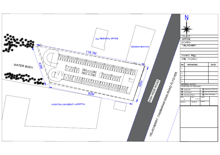 Velachery-Tambaram Flyover Plans | PDF