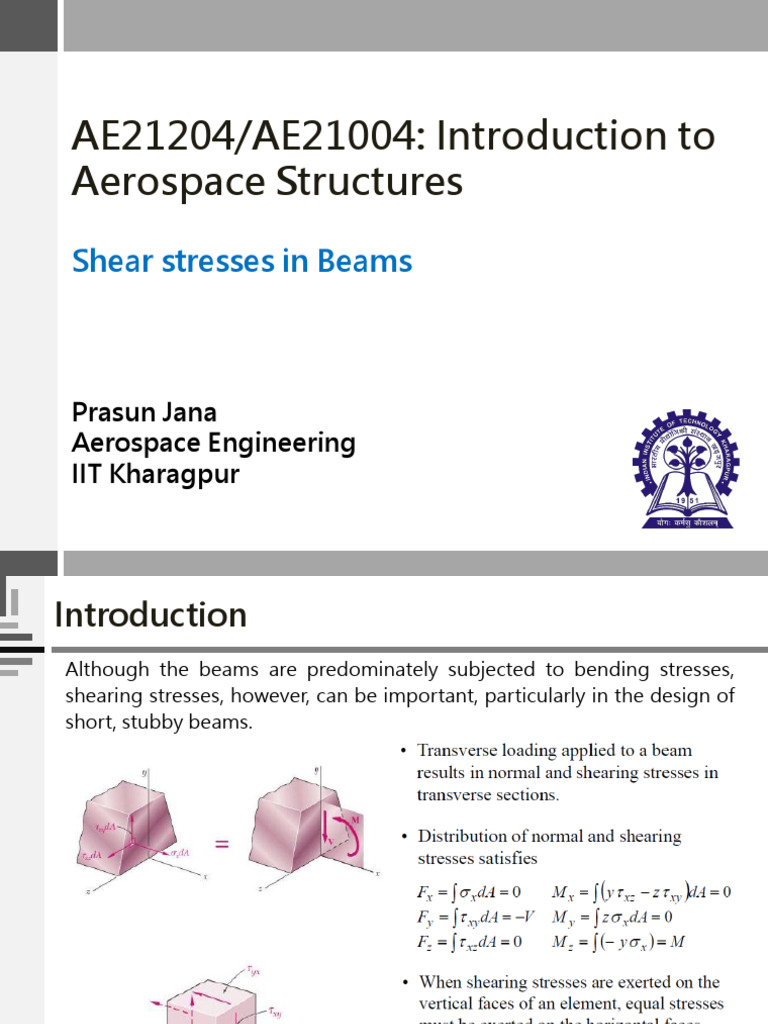 Lecture_4_Shear Stresses in Beams | PDF