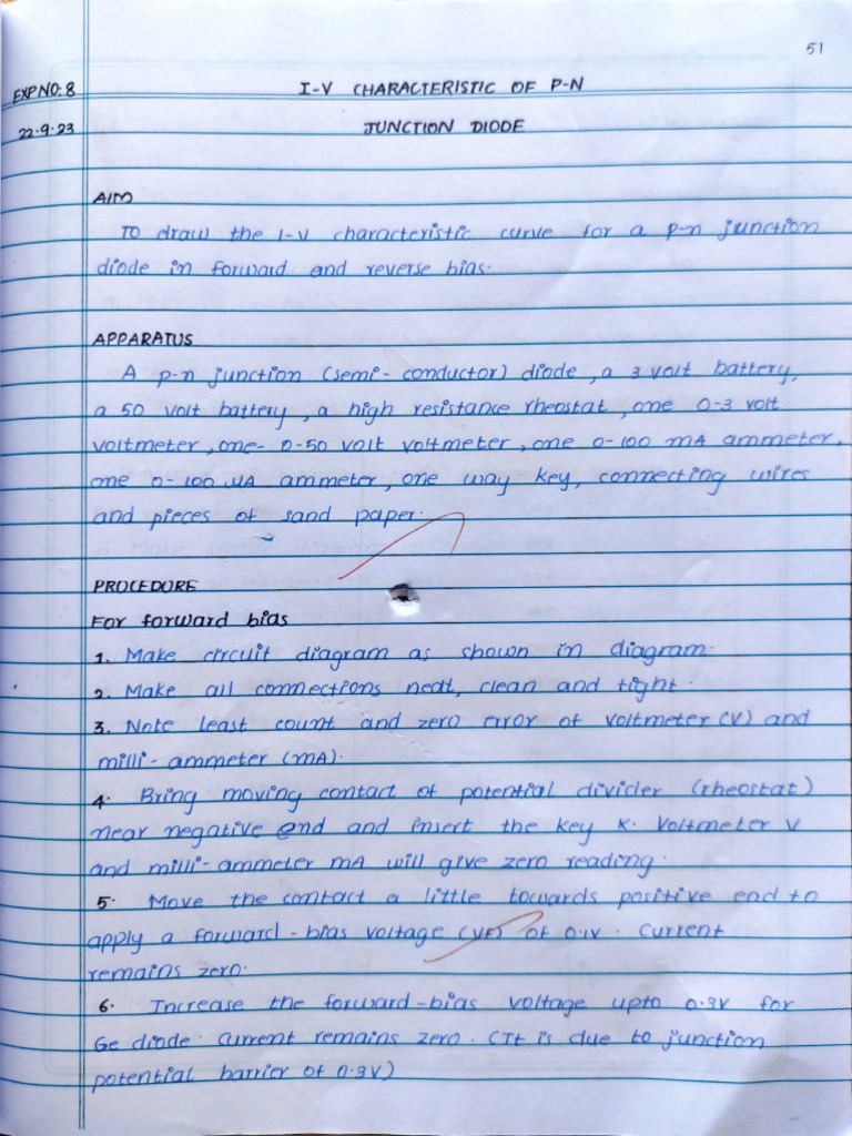 PN Junction Diode Observation | PDF | Measuring Instrument | Metrology