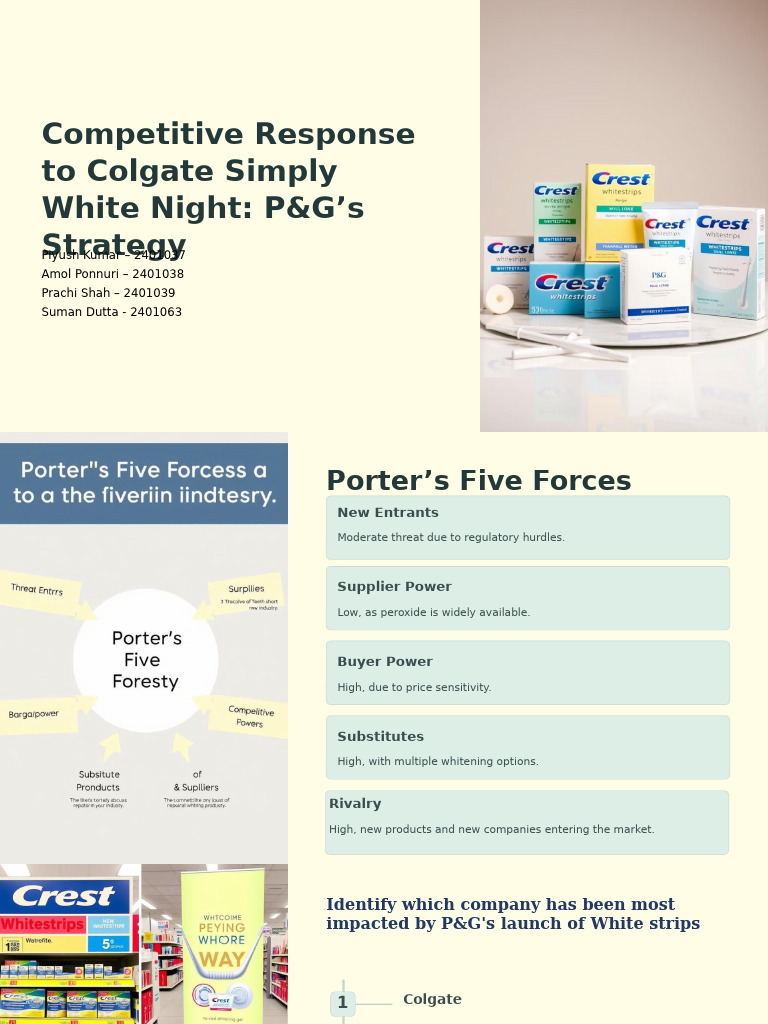 P&G and Colgate Case - Group 8 | PDF