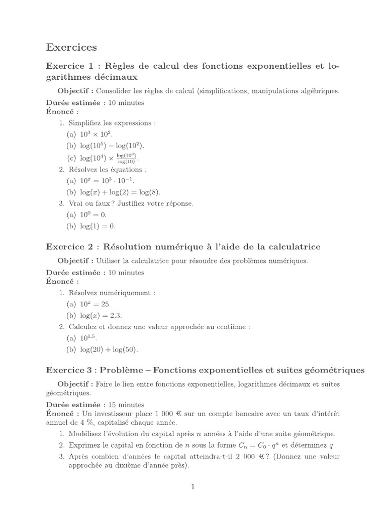 TST2S Exos Exp Log | PDF
