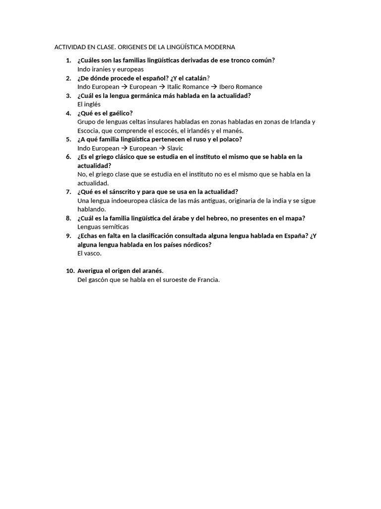 Actividad en Clase | PDF